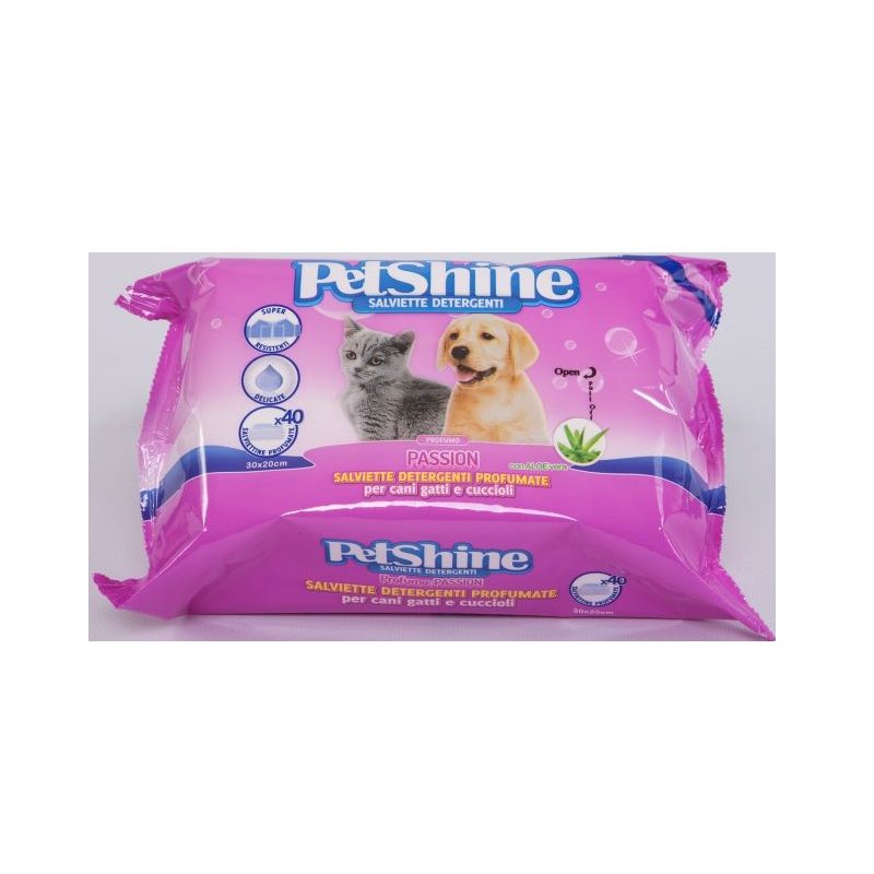 Petshine Passion Wipes 40 units