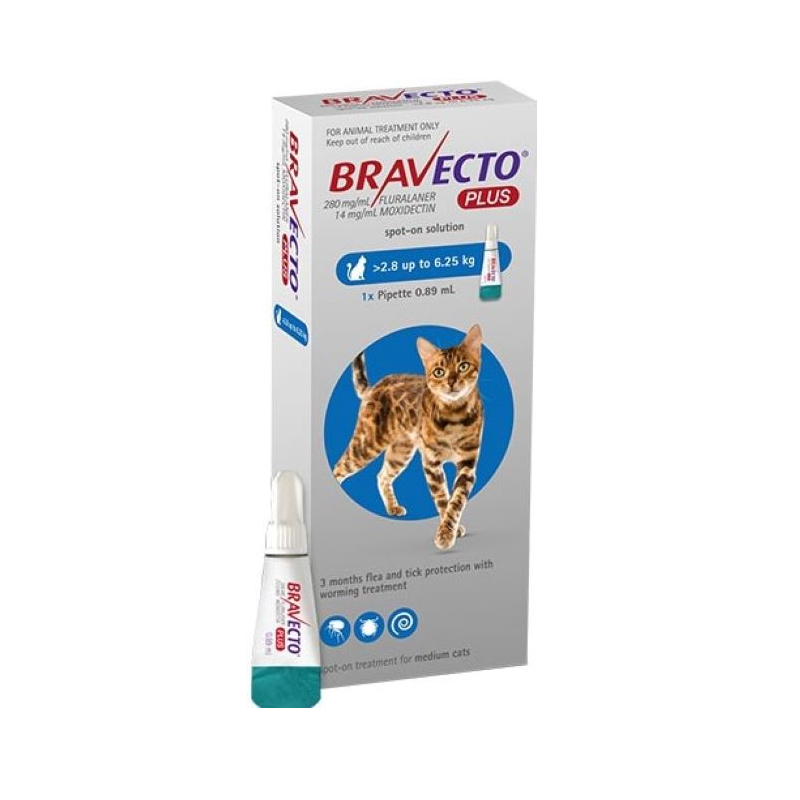Bravecto Plus Gatos 2 8 6 25kg 1 Pipeta