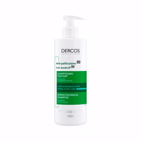 Dercos Anti-Dandruff DS Shampoo for Normal to Oily Hair 390ml