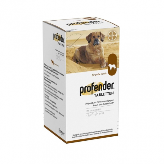 Profender Cão 30kg 24 comprimidos