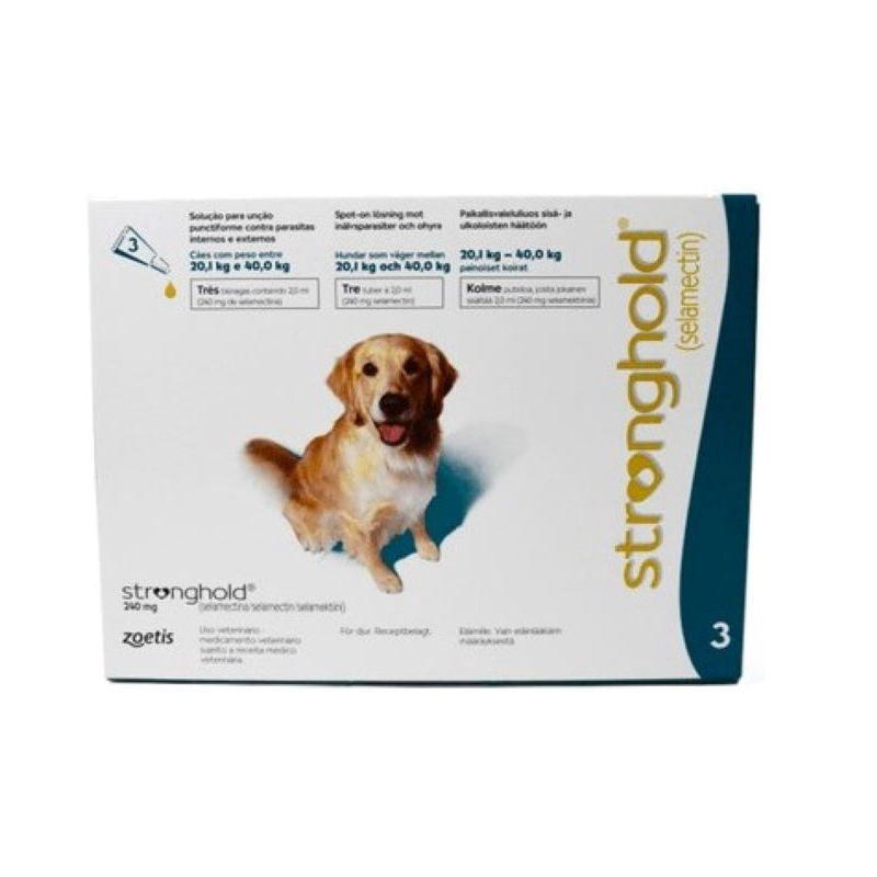 Stronghold 240mg (20,1 à 40kg) 3 pipettes