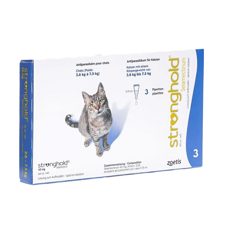 Stronghold 45mg (2.6-7.5kg) Gato 3 pipetas