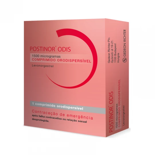 Postinor Odis 1,5mg 1 comprimido orodispersível