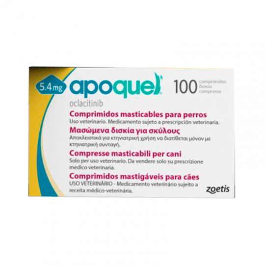 Apoquel 5.4mg 100 comprimidos mastigáveis