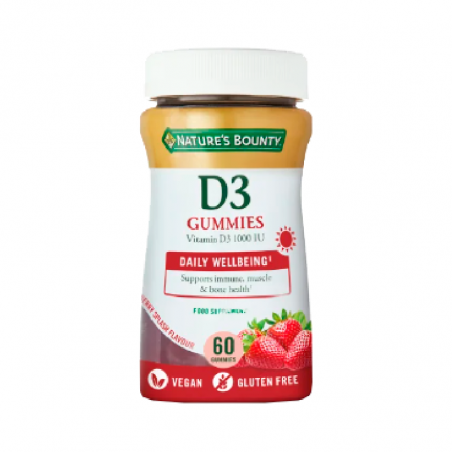 Nature's Bounty Vitamin D3 1000 IU 60 Gummies