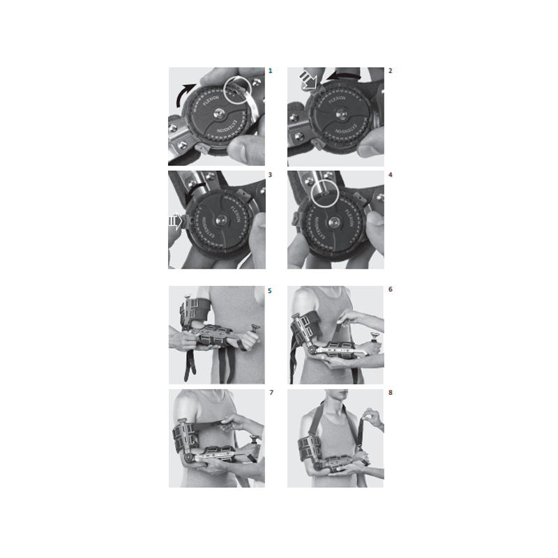 Medi Epico ROMs Ortesis para Codo Derecho L