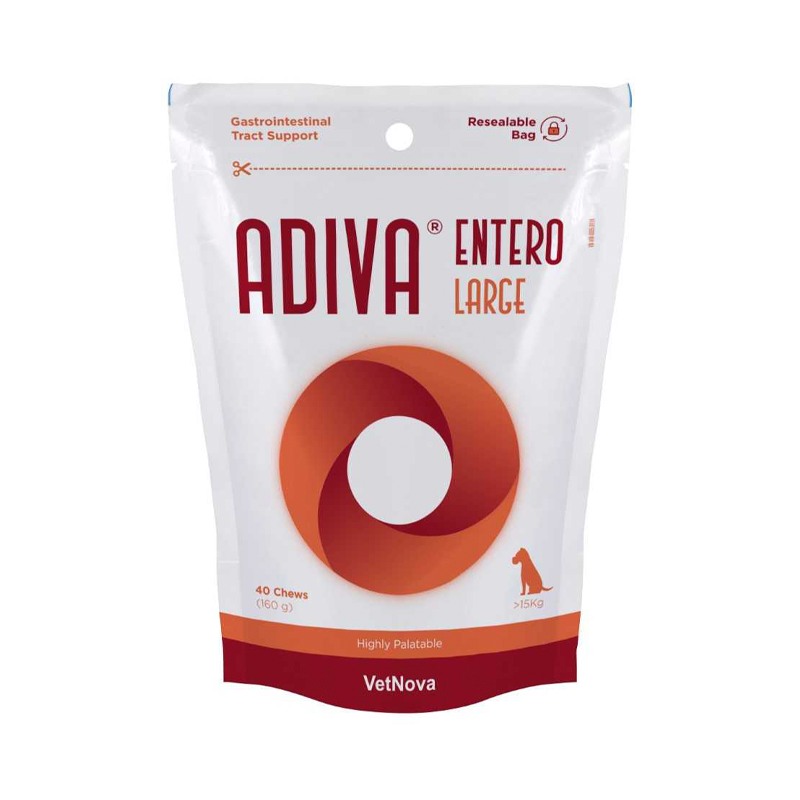 Adiva Entero Large 40 chewable tablets