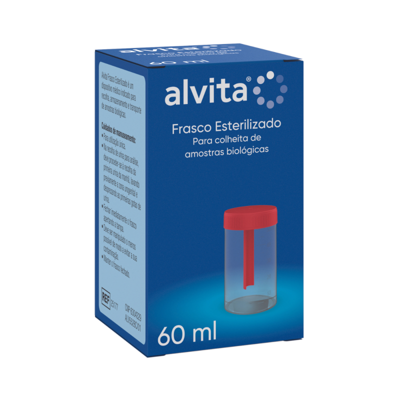 Alvita Boião Colheita Assética 60ml