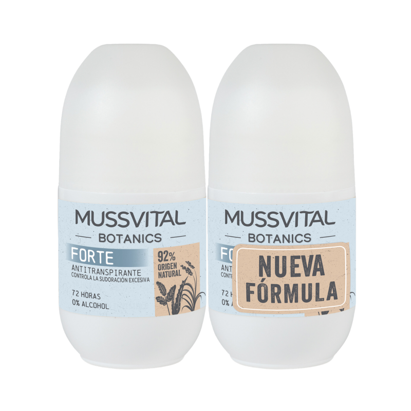 Mussvital Botanics Desodorizante Roll-On Forte 2x75ml