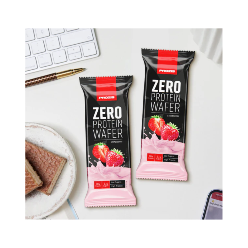 Prozis Zero Wafer Low Sugar Strawberry 40g