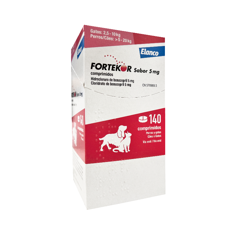 Fortekor Flavor 5mg 140 comprimidos
