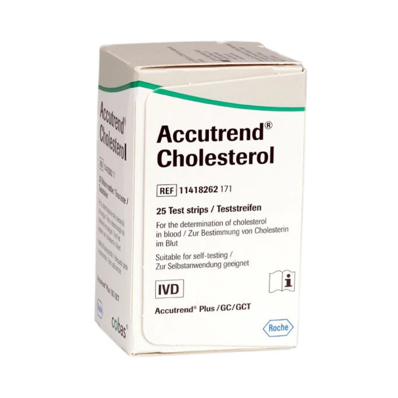 Accutrend Cholesterol Test Strips 25 units