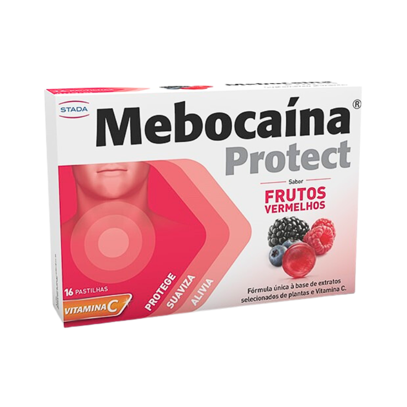 Mebocaína Protect Frutos Rojos 16 pastillas