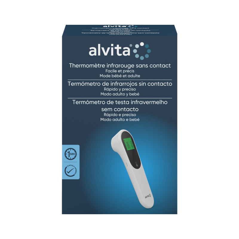 Alvita Thermomètre Infrarouge Sans Contact