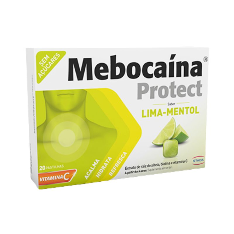 Mebocaína Protect Citron Vert-Menthol 20 comprimés