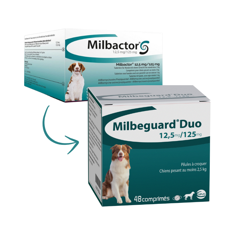 Milbeguard Duo 12.5mg/125mg Dog 48 tablets