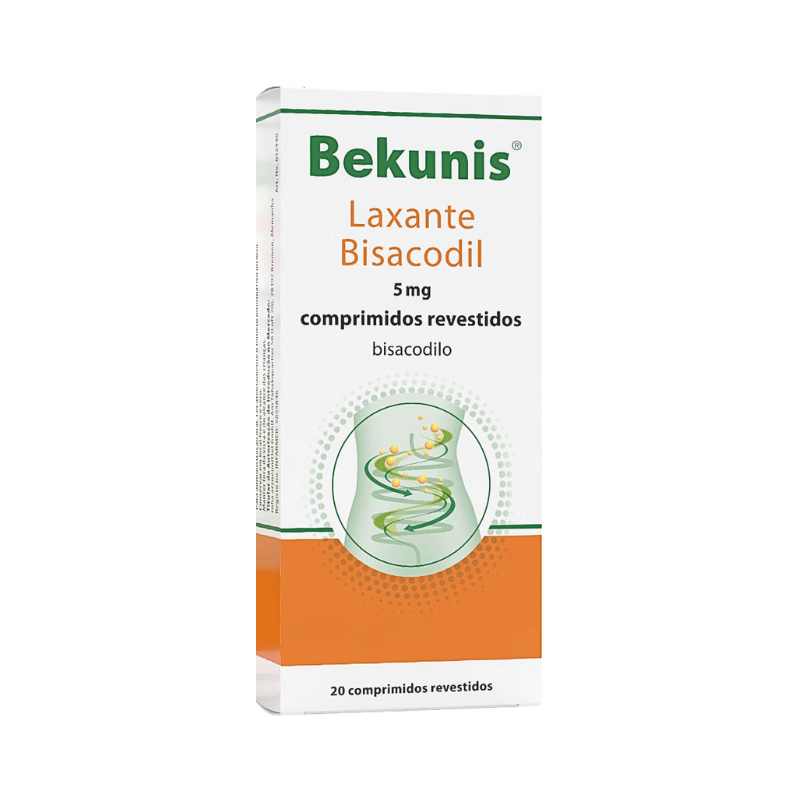 Bekunis Laxante Bisacodil 5mg 20 comprimidos revestidos
