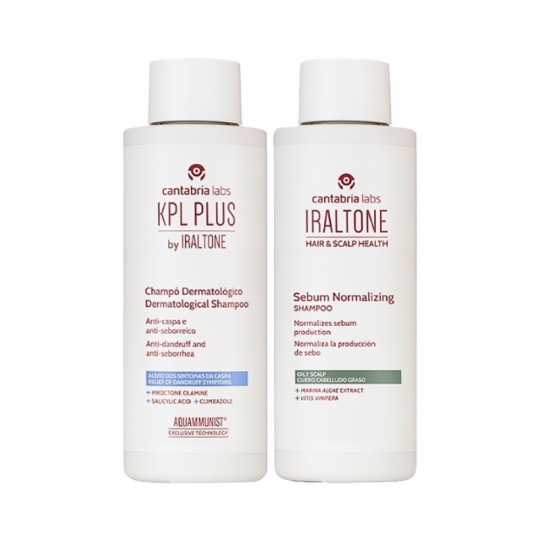 KPL Plus Champô Dermatológico Anticaspa 200ml + Iraltone Champô ...