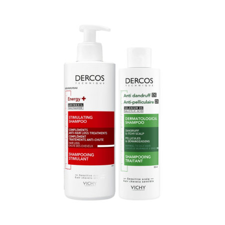 Dercos Technique Shampoing Stimulant 400ml + Shampoing Antipelliculaire ...