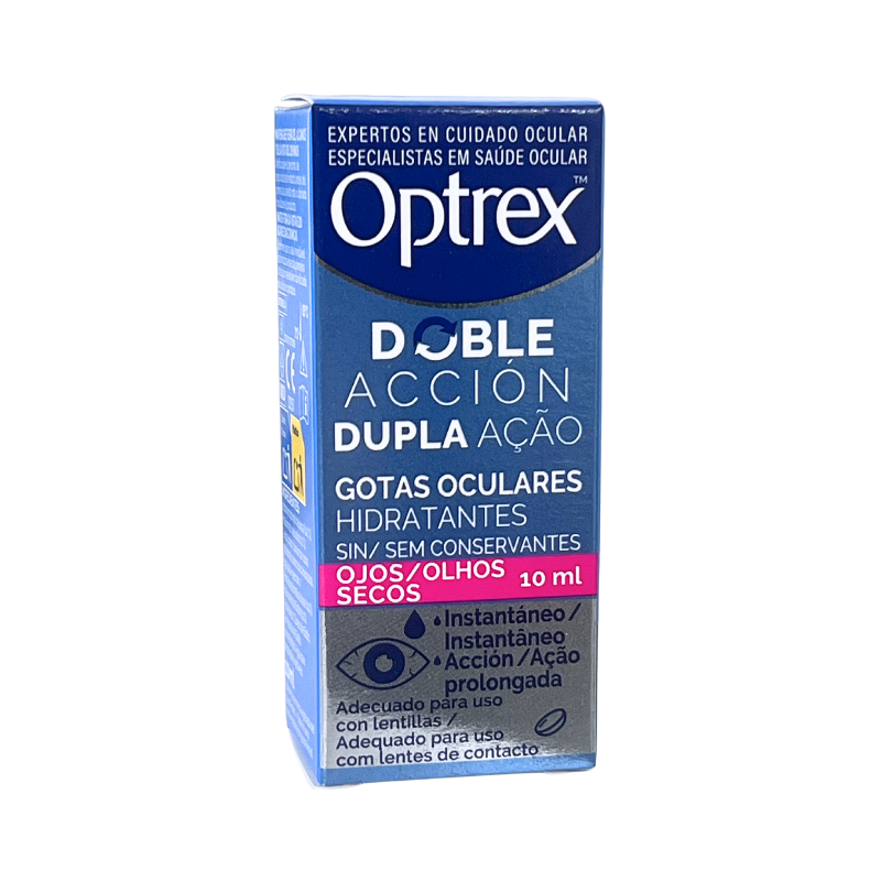 Optrex Double Action Yeux Secs + Irrités Gouttes 10ml